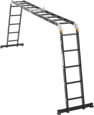 Víceúčelový skládací žebřík 7 v 1 5 kroků, výška dosahu 5,8 m pro práci