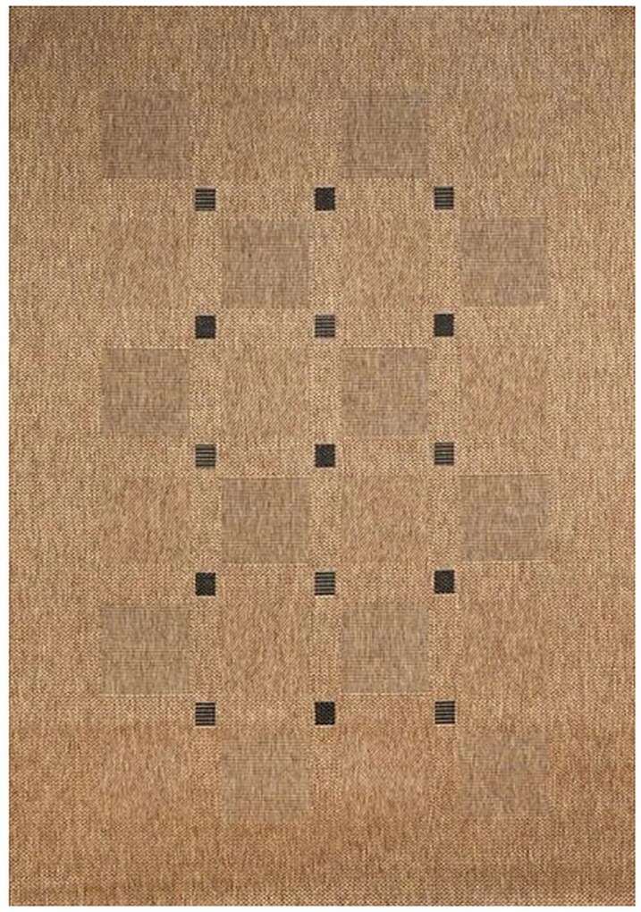 Kusový koberec FLOORLUX 20079 coffee/black 80x150cm
