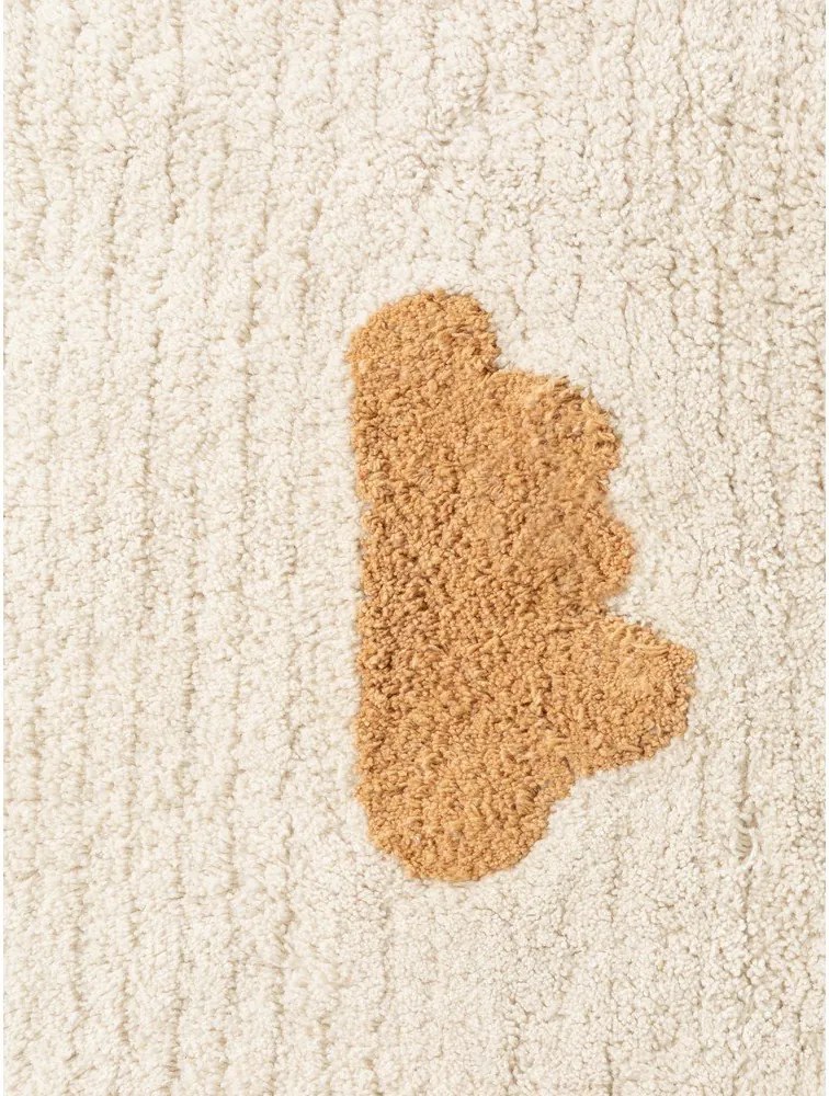 Krémový pratelný/ručně tkaný bavlněný dětský koberec 140x200 cm Snuggle Willy – Hanse Home