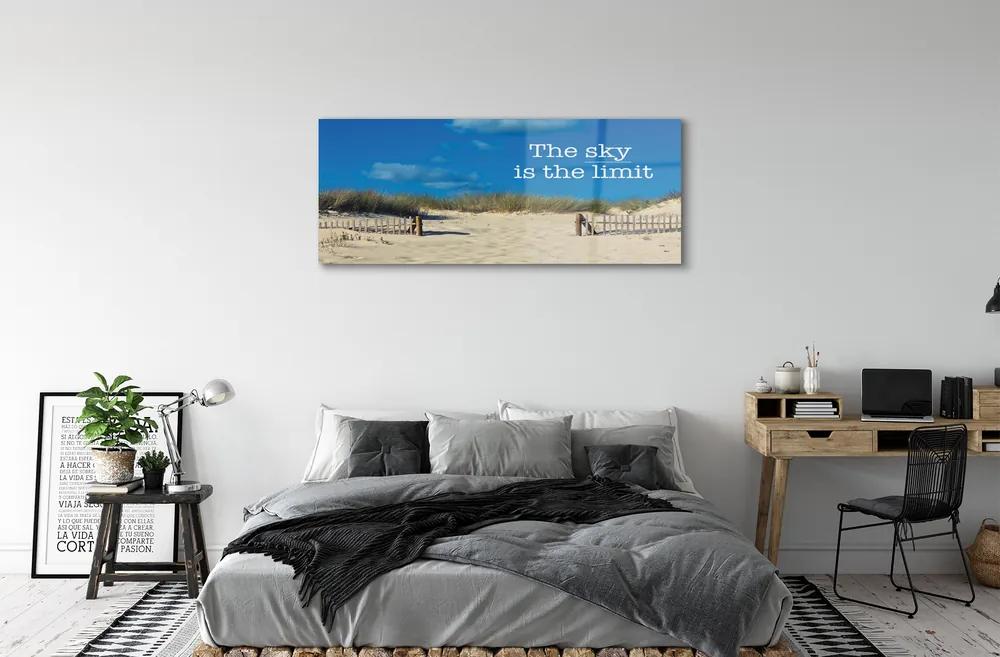 akrylový obraz Beach nebe string 120x60 cm