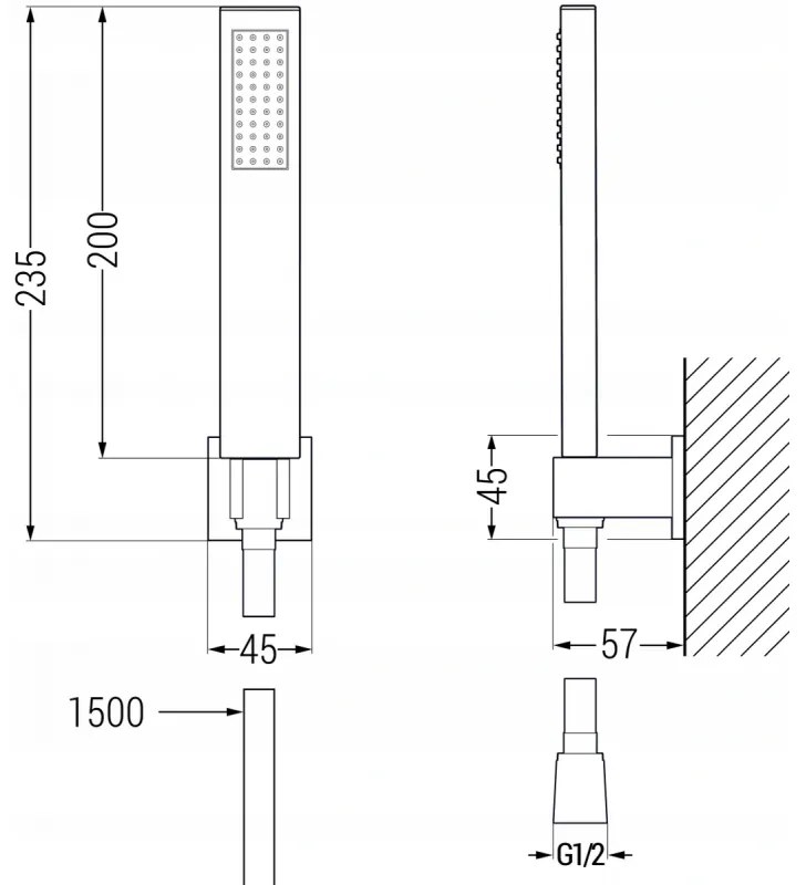 Mexen Zero R02 vanová sada, Černá - 71103R02-70