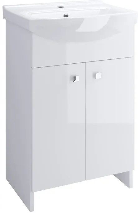 Cersanit Cersania + Sati, umyvadlová skříňka Sati + umyvadlo Cersania 50cm, bílá, S567-002-DSM