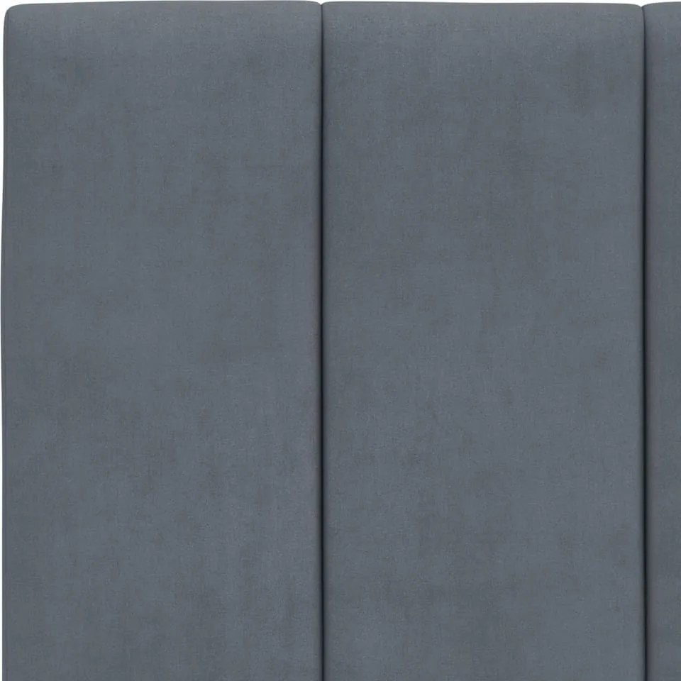 Postel s matrací Hanko tmavě šedá 100 x 200 cm samet 3208581