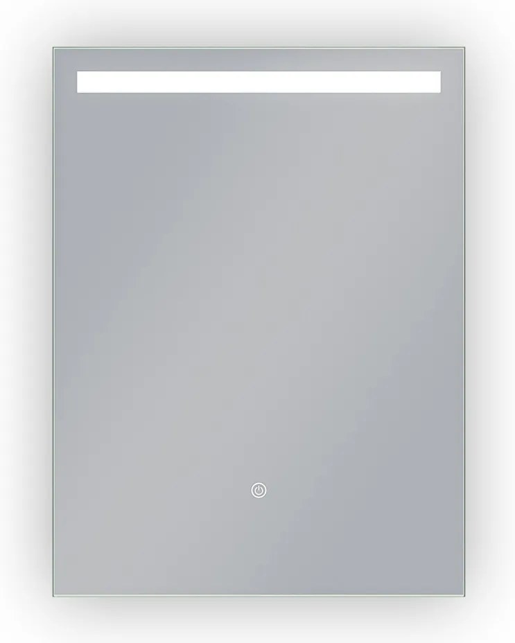Erga Scarlet, obdélníkové LED zrcadlo 60x80cm, 460 lm, 3 barvy světla, přední osvětlení, ERG-V01-128-6080-00