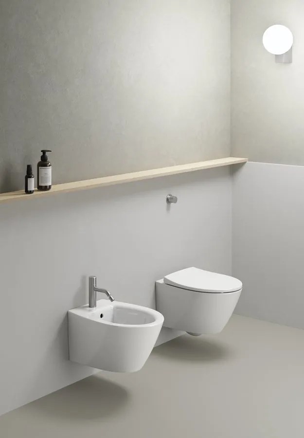 GSI GSI, MODO závěsná WC mísa, Swirlflush, 37x52 cm, černá dual-mat, 981626