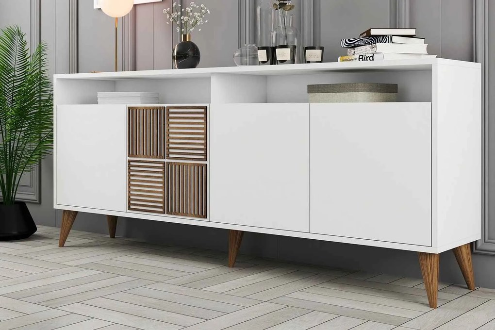 Designová komoda Cadelaria 180 cm bílá