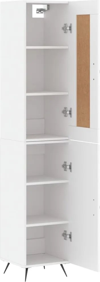 Skříň highboard bílá 34,5 x 34 x 180 cm kompozitní dřevo 3200105