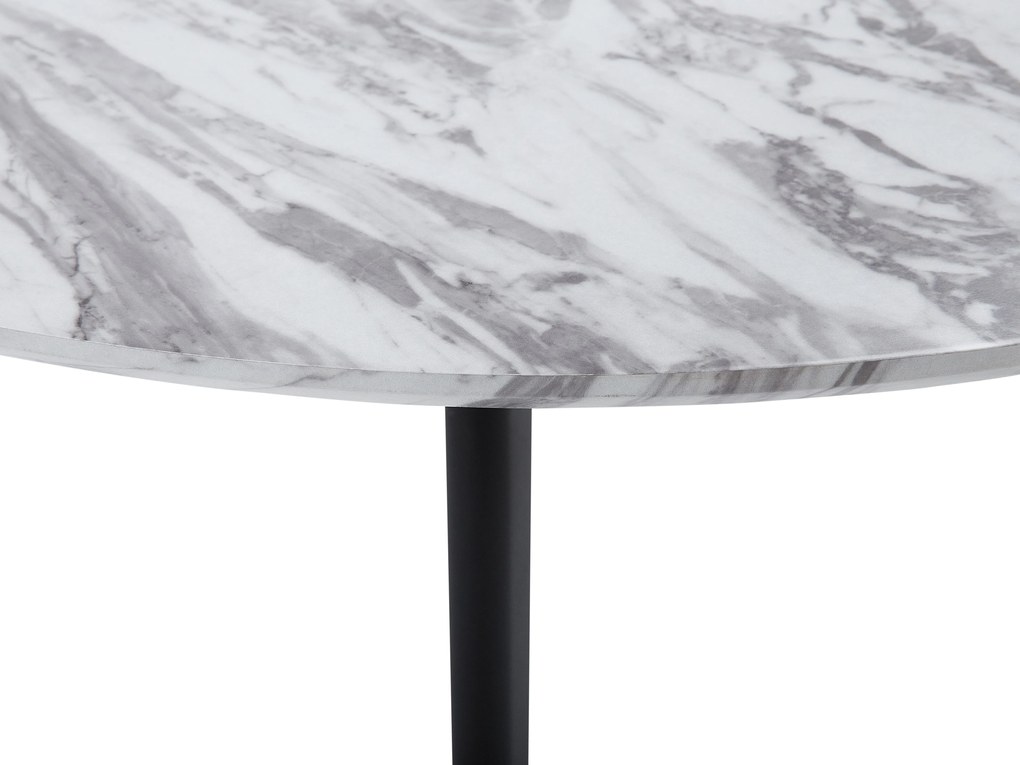 Jídelní stůl mramorový vzhled 110 cm MOSBY Beliani