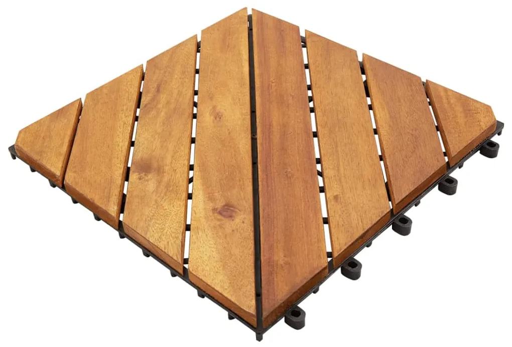 Terasové dlaždice 10 ks 30 x 30 cm masivní akáciové dřevo,  310120