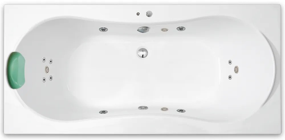 Arttec KRONA SURF CHROMO 180 x 80 cm PAN04392 hydromasážní vana