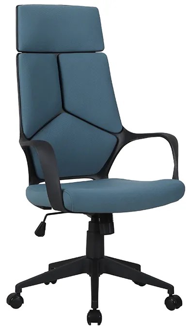 Kancelářská židle, modrá/černá, Bakari