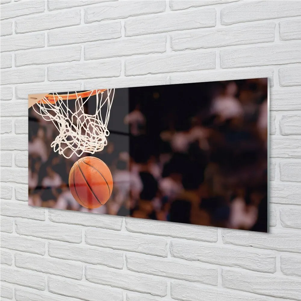 Obraz na skle Basketball 100x50 cm