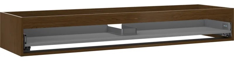 Mexen Box-A, závěsná skříňka 160 cm, 1 zásuvka, ořech, 91AX0-1600-235-1-86