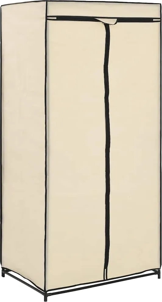 Šatní skříně 2 ks krémové 75 x 50 x 160 cm 282443