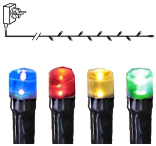 Eglo 410713 - LED Venkovní  řetěz SERIE LED 160xLED 26m IP44 multicolor