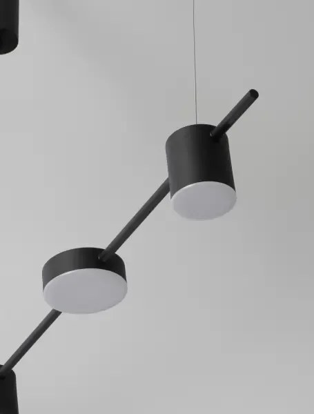 Retro lustr Nordik 127 černé