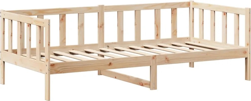 Válenda se střechou 80 x 200 cm masivní borové dřevo 3282212