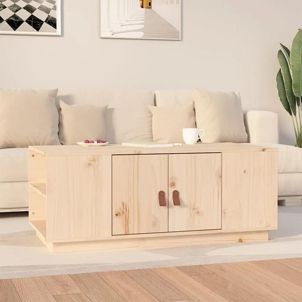 vidaXL Konferenční stolek 100 x 50 x 41 cm masivní borové dřevo [818259] Barva: Přírodní