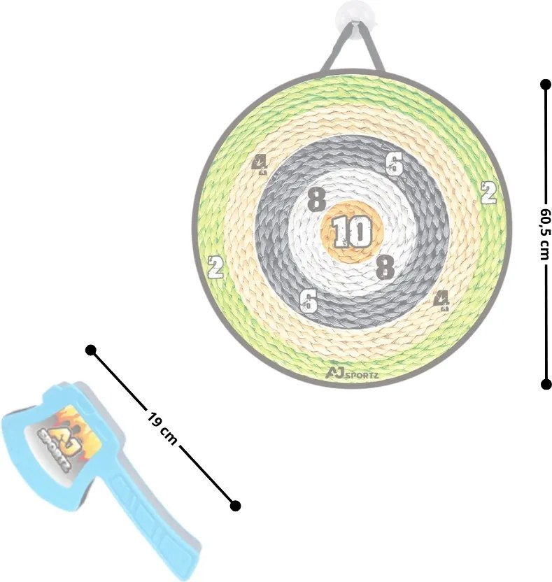 Házecí sekery s terčem inSPORTline AGST240