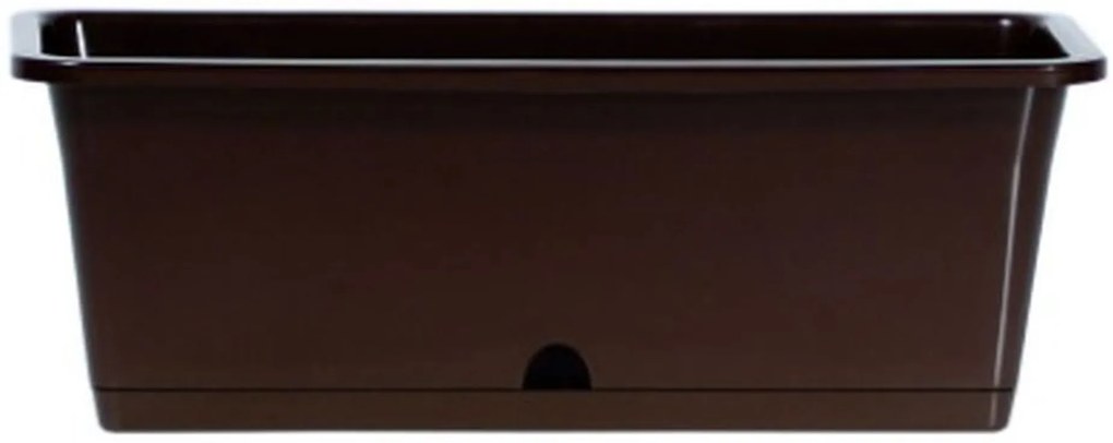 Prosperplast CAMELIA truhlík s miskou 50,8x18,8x17,3cm hnědý DCM500