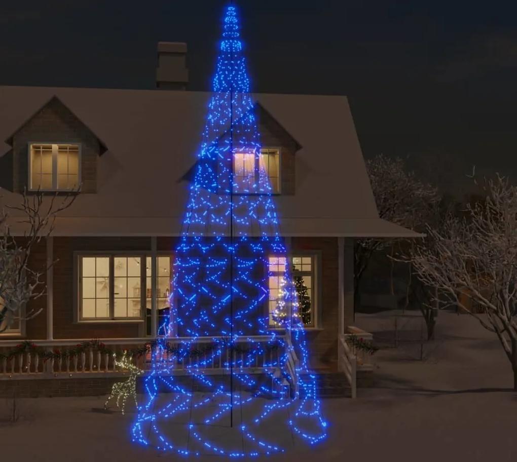 vidaXL Vánoční stromek na stožár 3 000 ch LED diod 800 cm [343548] Barva: Studená bílá