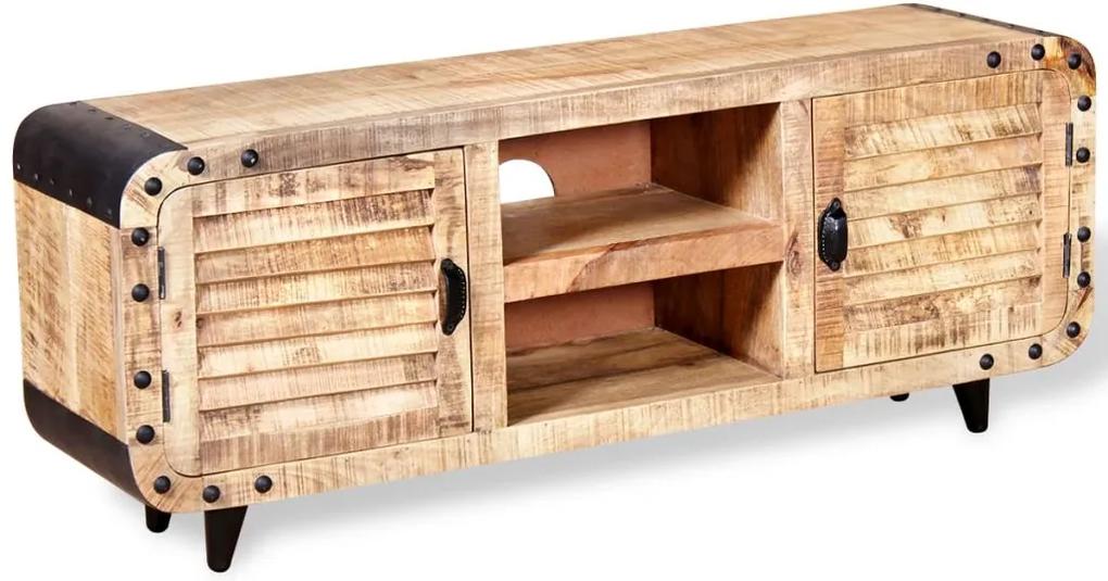 TV stolek z hrubého mangovníkového dřeva | 120x30x50 cm