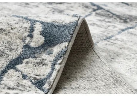 Moderní koberec TULS strukturální, střapce 51320 Mramor slonová kost velikost 200x290 cm | krásné koberce cz