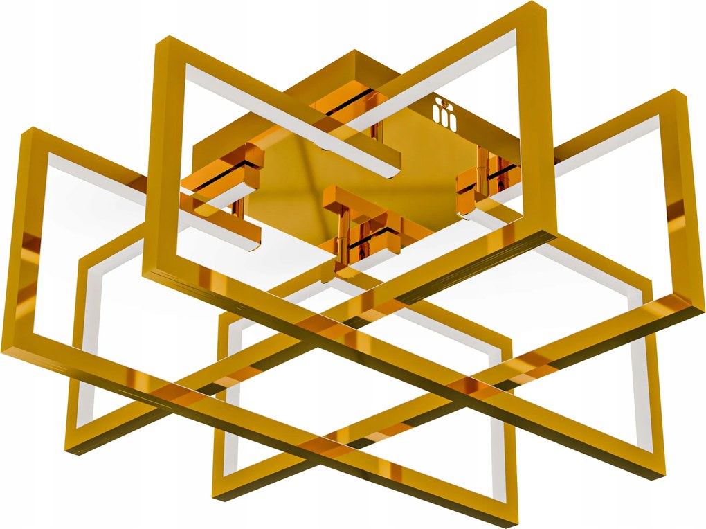 Zlatá Stropní Svítidlo Stropní Svítidlo Led Lustr na omítku Bílá Teplá do obývacího pokoje