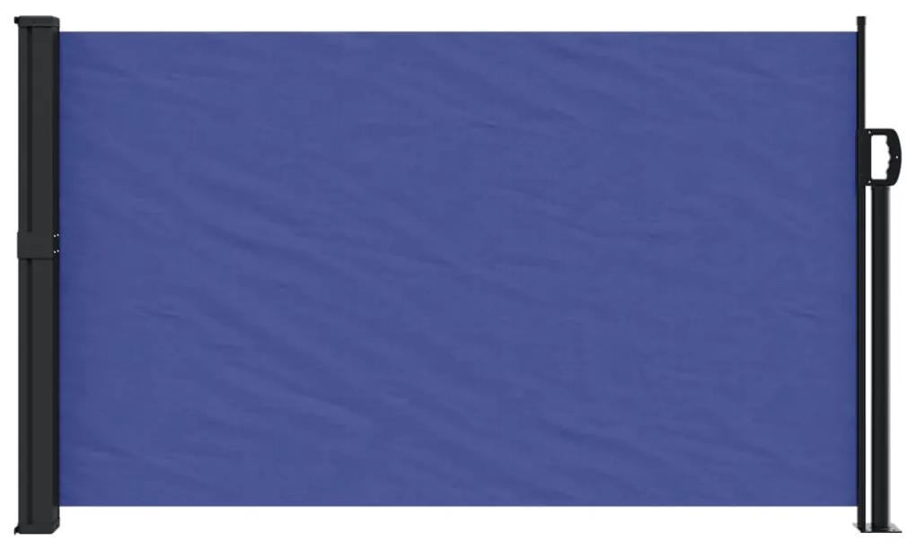 Zatahovací boční markýza modrá 120 x 500 cm