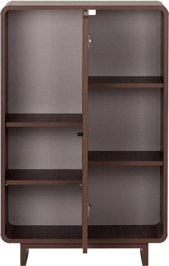 Skříňka v dekoru ořechu v tmavě přírodní barvě 70x110x34 cm Torina – Nordure
