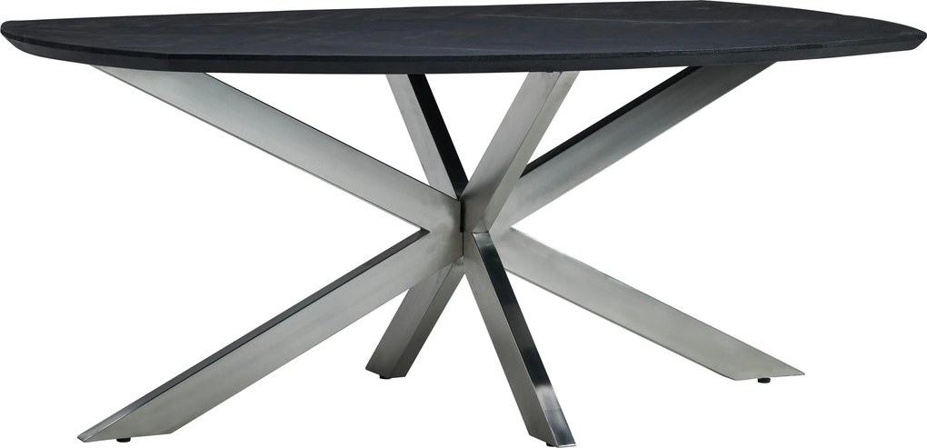XXXLutz JÍDELNÍ STŮL, mangové dřevo, černá, 180/100/76 cm P & B - Jídelní stoly - 002641004801