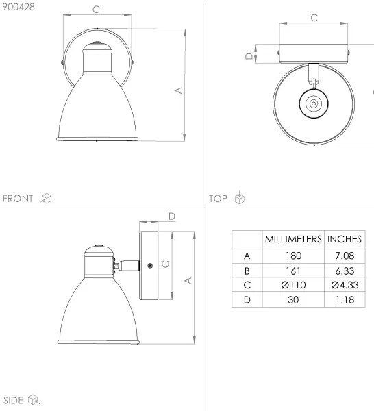 Eglo 900428 - LED Koupelnové nástěnné svítidlo SAN PERI 1xGU10/3W/230V IP44