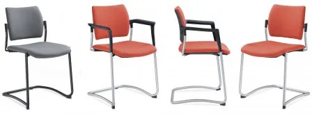 LD seating Konferenční čalouněná židle DREAM 130-Z bez područek Barva kostry šedá kostra (metallic) GALERIE - Čalounění LD seating LÁTKY 3 / SILVERTEX, FAME, MAGIC 2021 191205