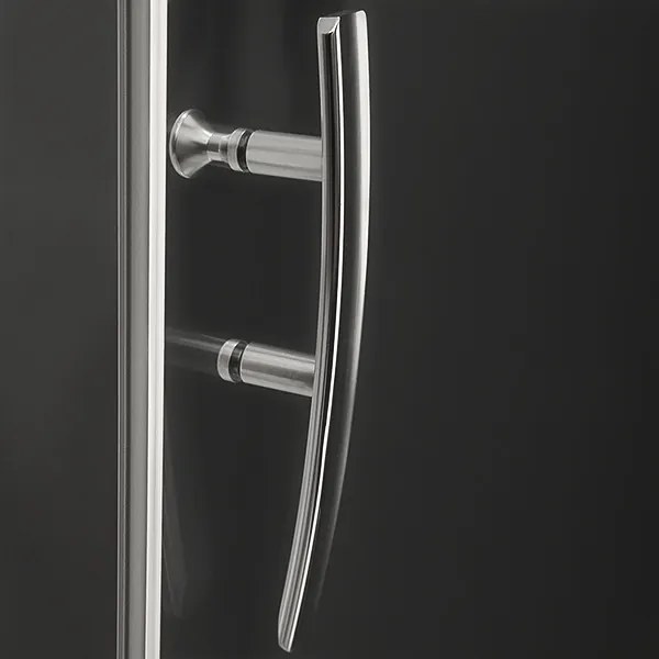 Čtvrtkruhový sprchový kout s dvoudílnými posuvnými dveřmi PXR2N 1850 mm 780–805 380 Transparent S Brillant PXR2N/800 531-800R55N-00-02