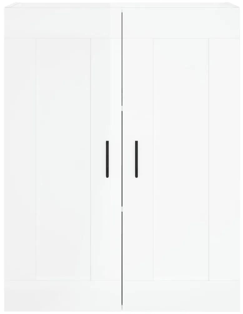 Skříň highboard lesklá bílá 69,5 x 34 x 180 cm kompozitní dřevo,  3199763