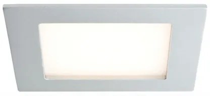 Zápustný LED panel hranatý 6,5W kartáč.železo teplá bílá stmívatelný - PAULMANN 921.00