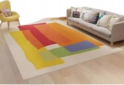 Shein Koberec Obdélníkový Do Obývacího Pokoje Barevný 160 cm x 230 cm 1DA