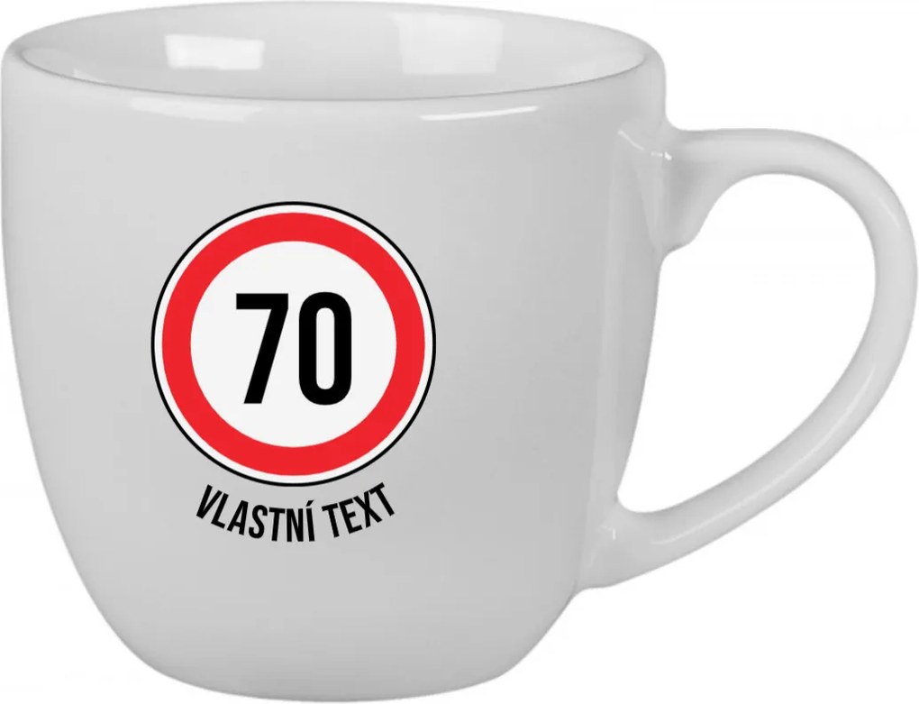 Personalizovaný keramický hrníček 400 ml - narozeninová dopravní značka
