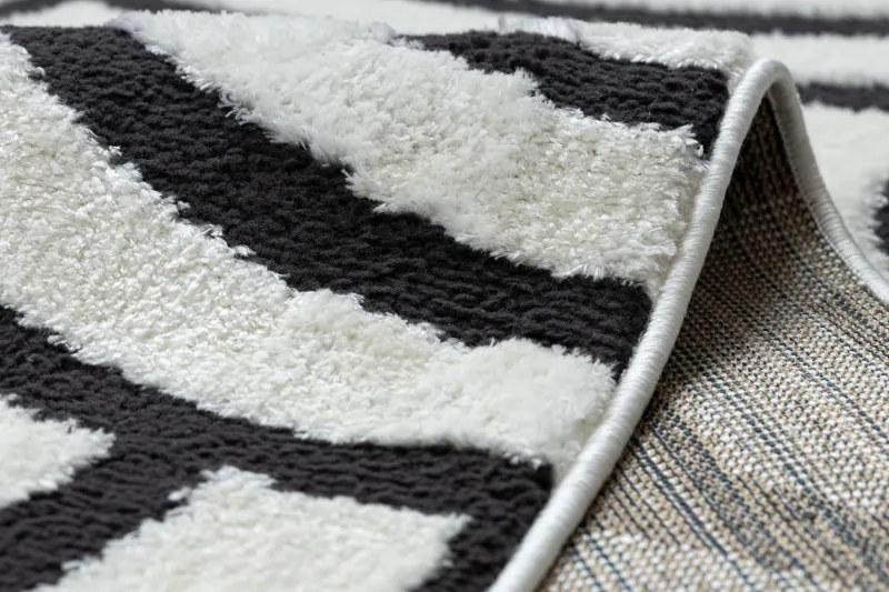 Dywany Łuszczów, Kusový koberec Mode 8629 cream/black, 180x270, bílá, černobílá, kancelář