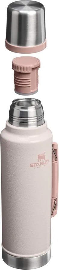 Světle růžová termoska z nerezové oceli 1,4 l Legendary Classic Bottle Hammertone Rose Quartz – Stanley