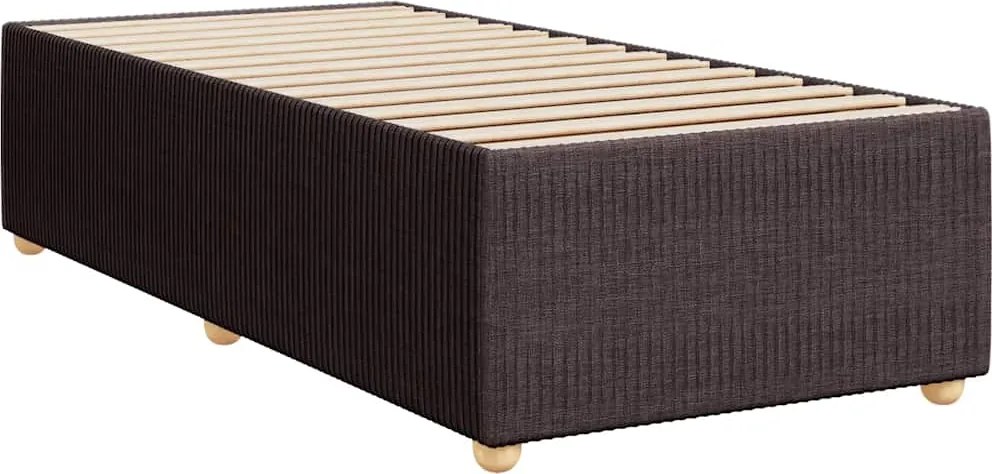Rám postele bez matrace tmavě hnědý 90 x 200 cm textil 3284910