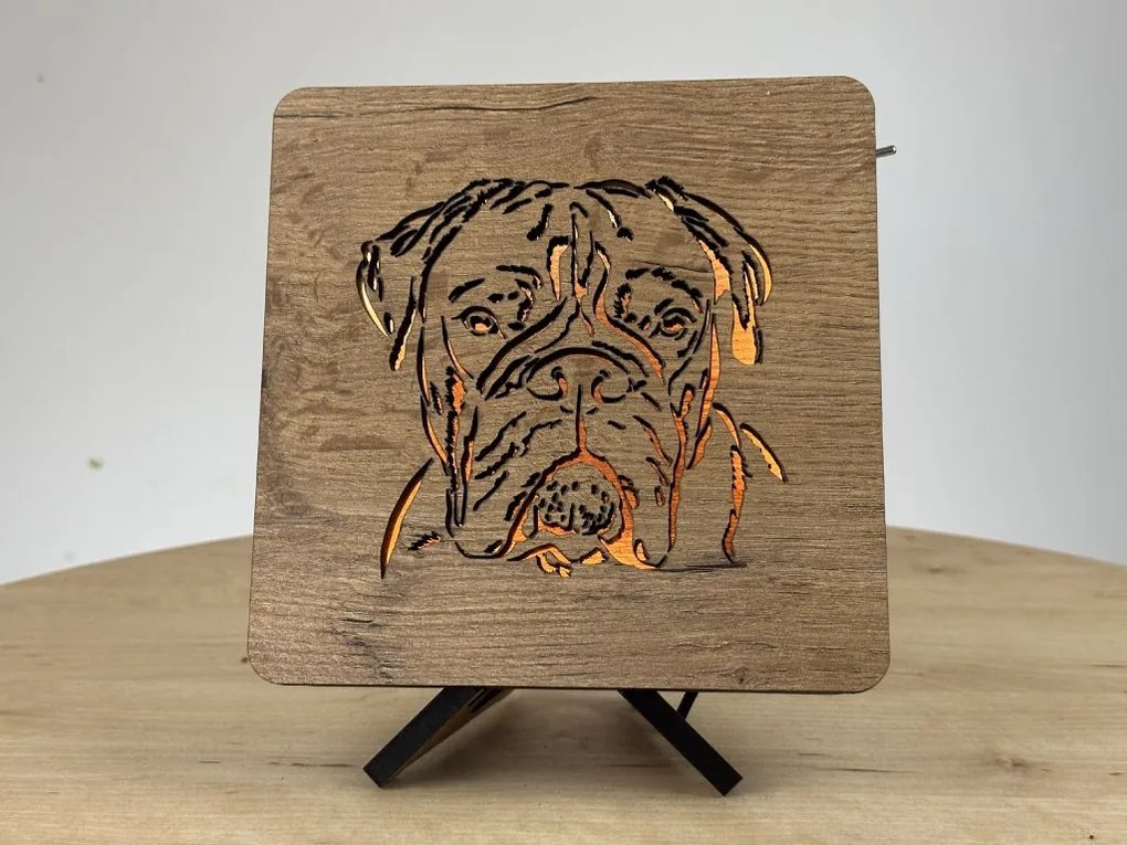 Li-Go "Boxer" lampa 19x19cm provedení povrchu: jedle