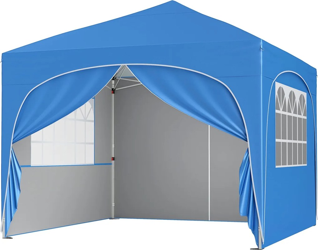 Costway Pavilon s 4 odnímatelnými bočními stěnami zahradní stan vč.