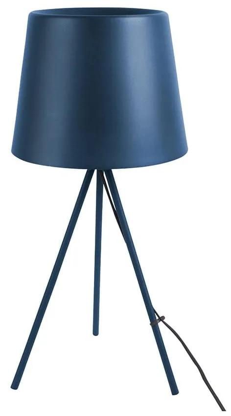 LEITMOTIV Stolní lampa Classy Metal tmavě modrá