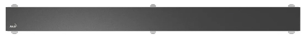 Rošt Alcaplast 65 cm sklo černá lesk plný GL1204-650