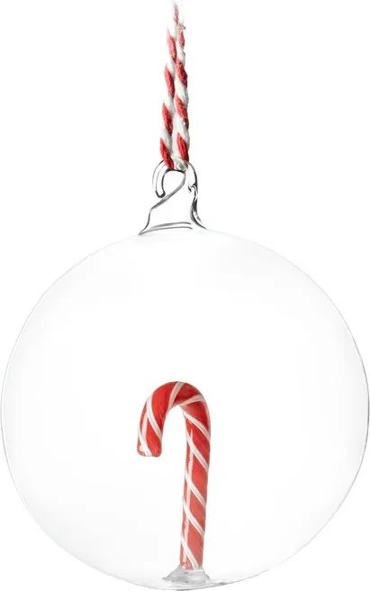 Skleněná vánoční ozdoba 8 cm Candy Cane – Sass &amp; Belle