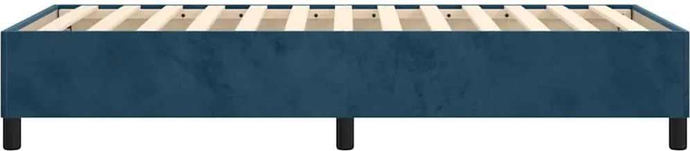 Rám postele s boxspringem tmavě modrý 90x200 cm samet 3121100