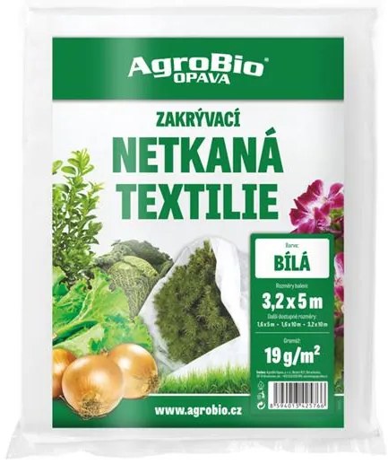 Netkaná textílie AGROBIO 3,2x5m bílá