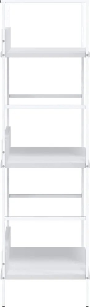 Knihovna se 3 policemi bílá 60x27,6x90,5 cm kompozitní dřevo 288220