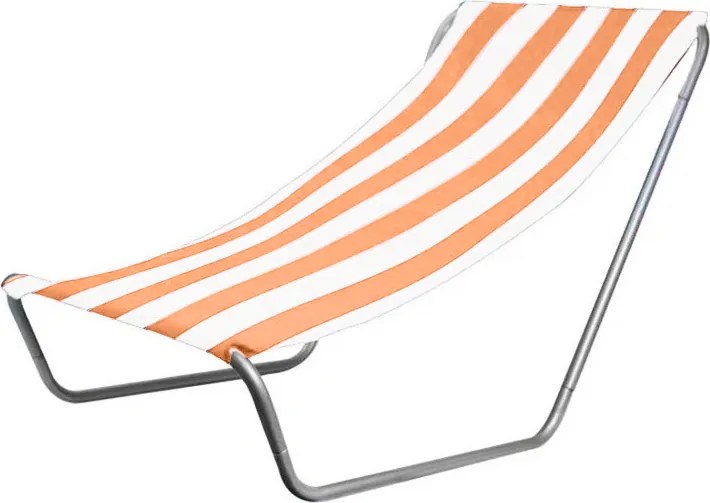 Skládací plážové lehátko SAND, oranžové pruhy